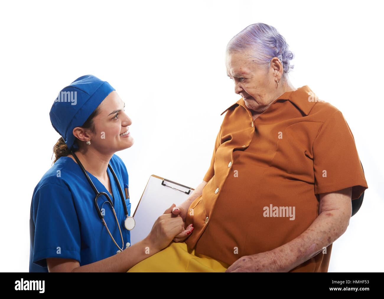 Doctor patient trust care elderly hi-res stock photography and images ...