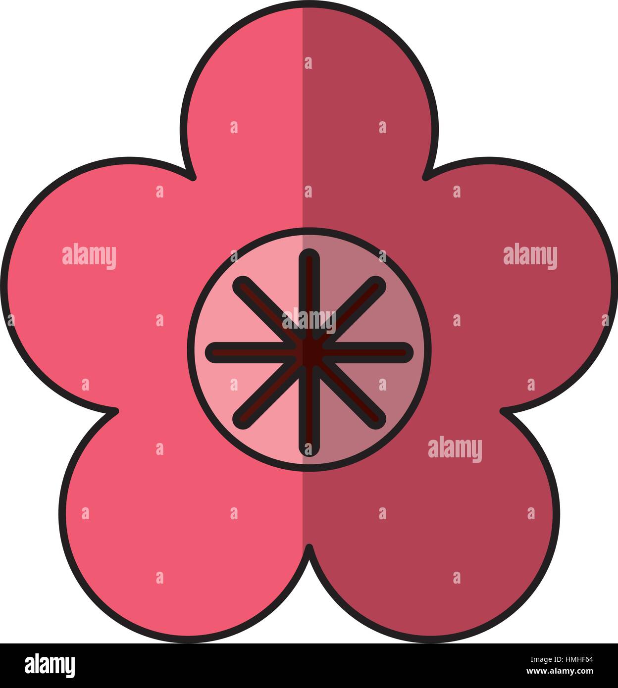 cute flower emblem icon vector illustration design Stock Vector Image ...