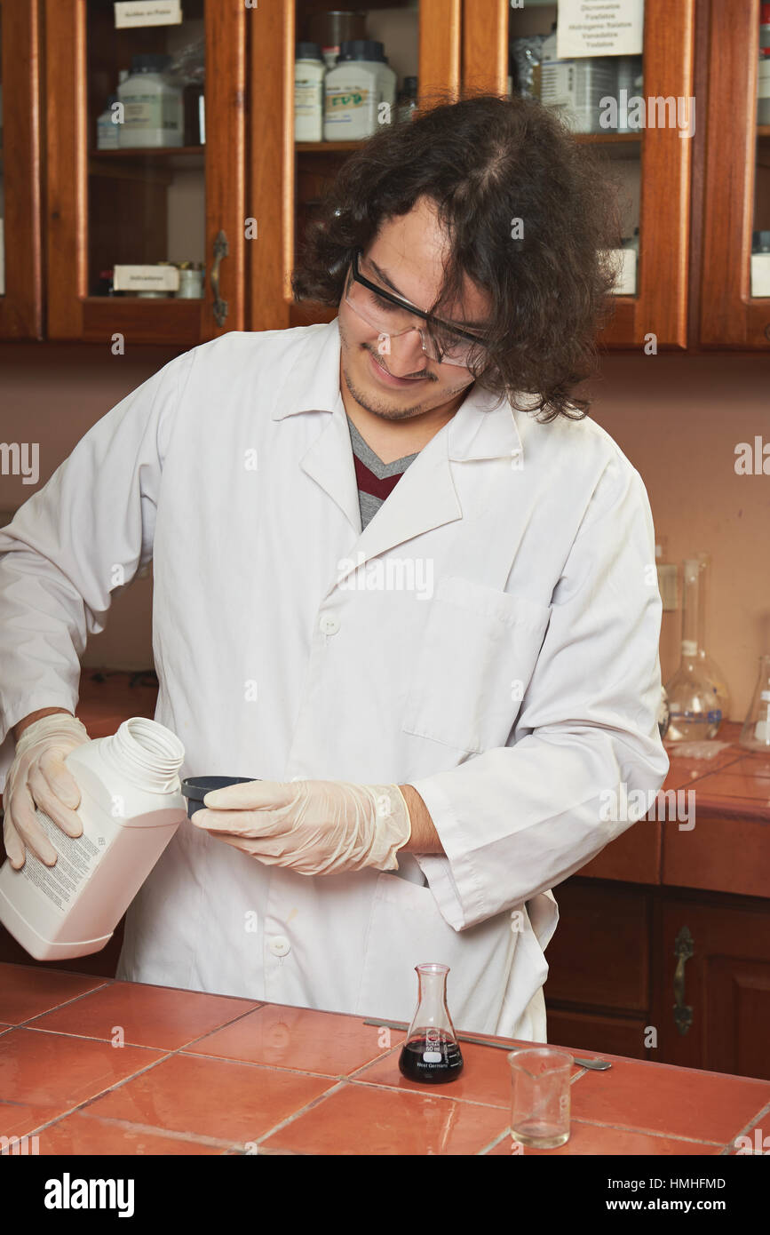 Tablet scientist happy research hi-res stock photography and images - Alamy