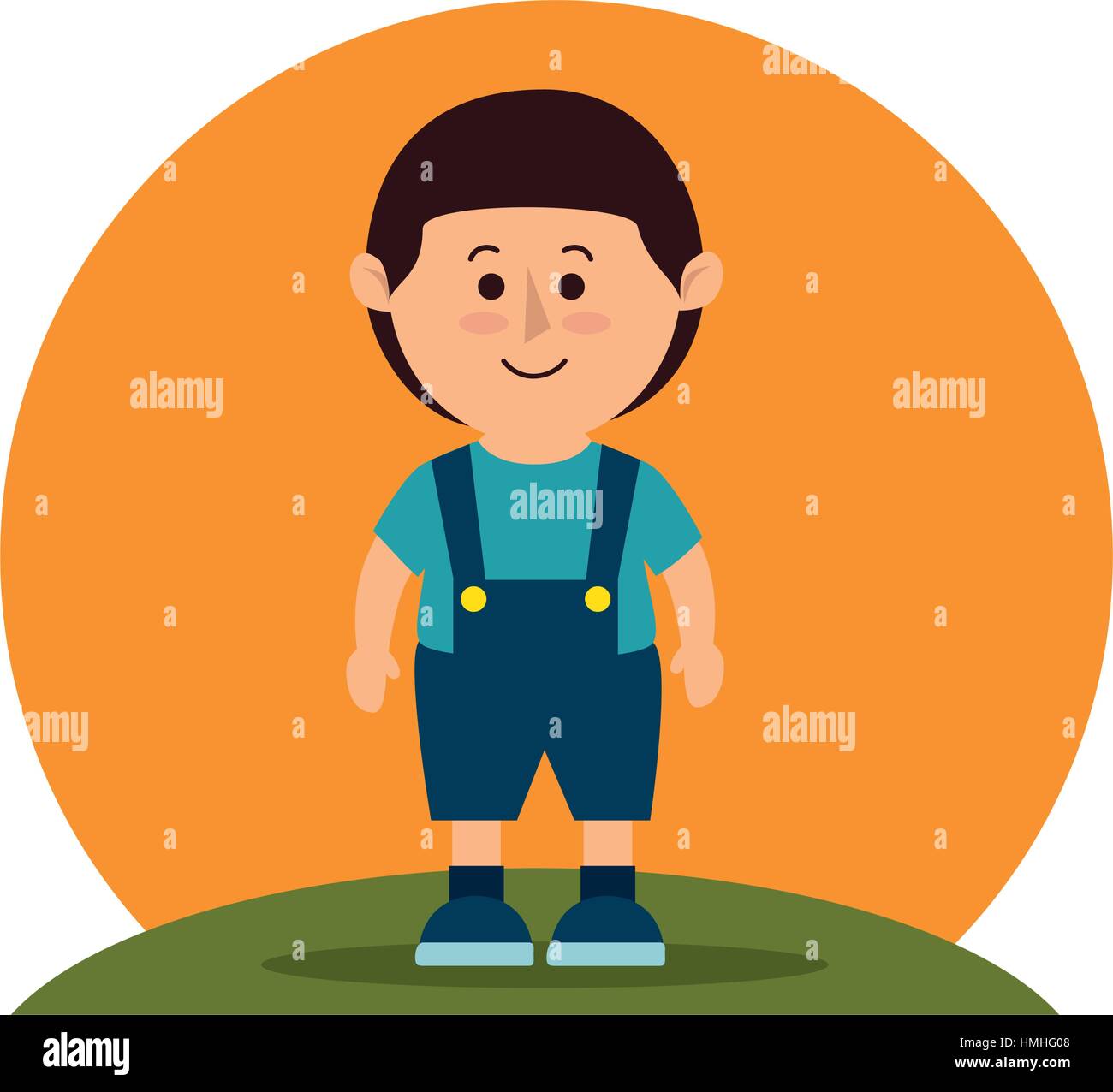 cute boy avatar character vector illustration design Stock Vector Image ...