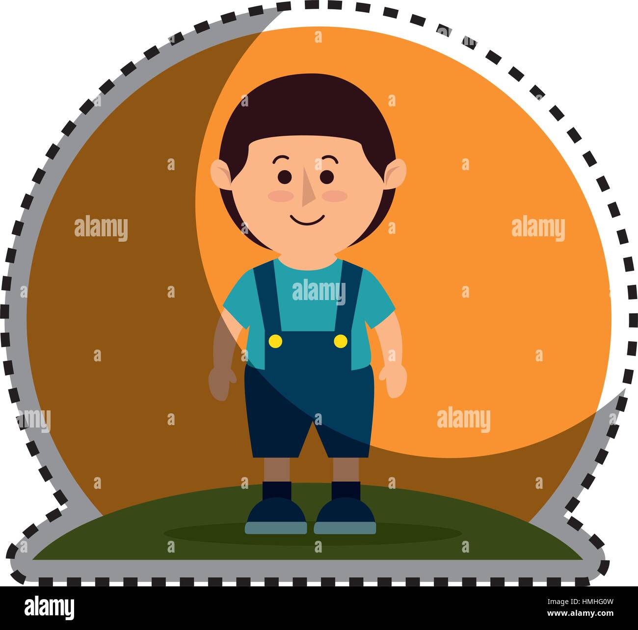 cute boy avatar character vector illustration design Stock Vector Image ...