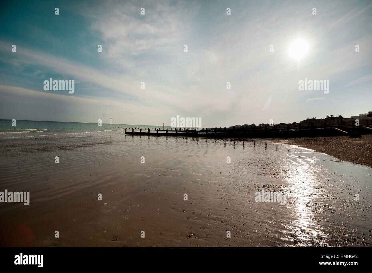 View of Middleton on sea beach in Sussex, UK Stock Photo - Alamy