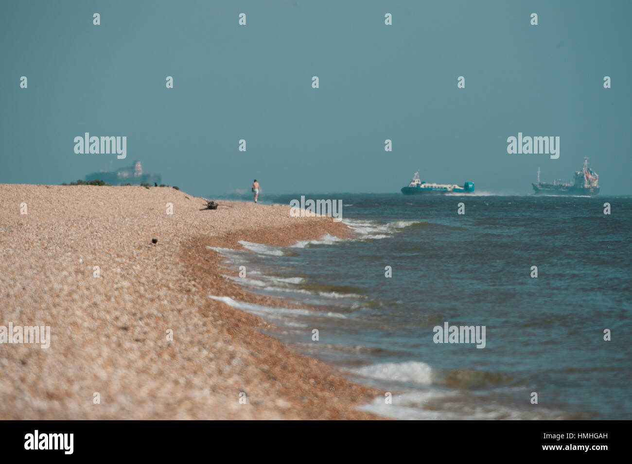 Stokes Bay beach, in the area of the Solent that lies just south of ...