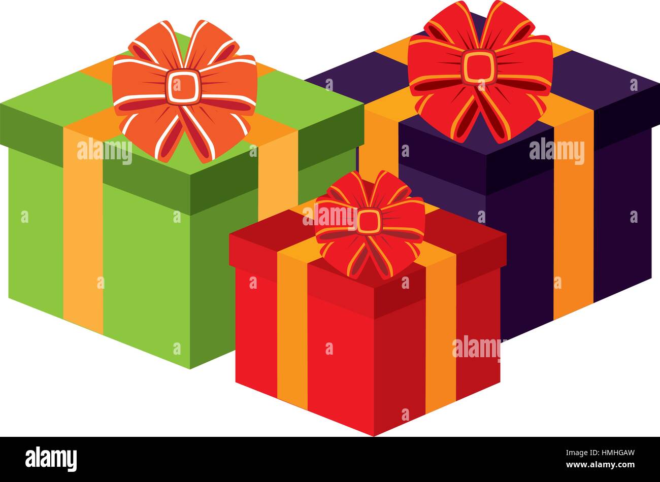 happy merry christmas gift card vector illustration design Stock Vector ...