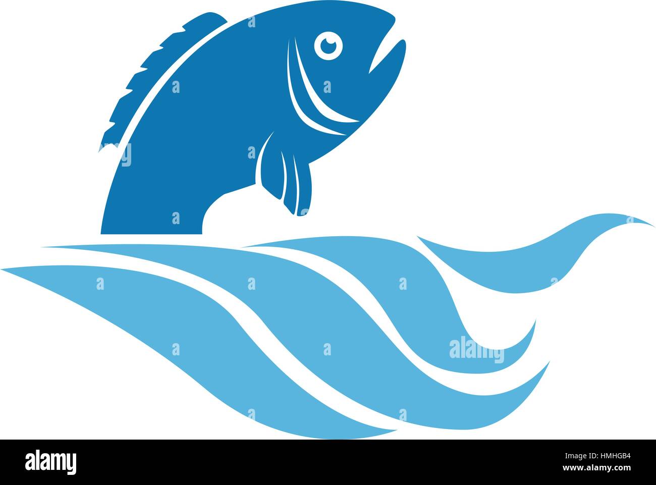 sea fish emblem icon vector illustration design Stock Vector Image ...