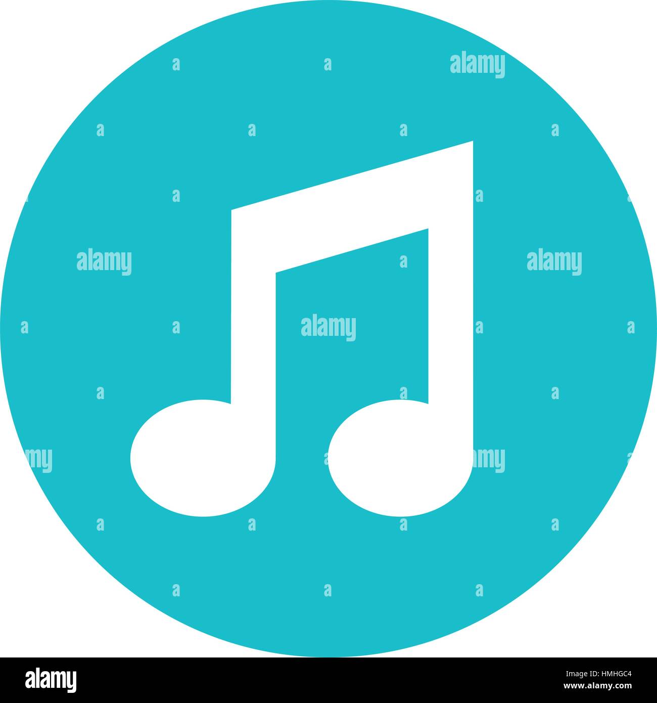music note isolated icon vector illustration design Stock Vector Image ...