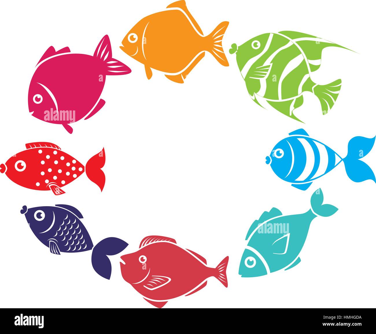 sea fish emblem icon vector illustration design Stock Vector Image ...