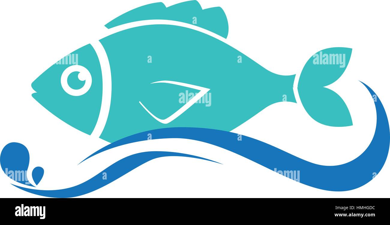 sea fish emblem icon vector illustration design Stock Vector Image ...