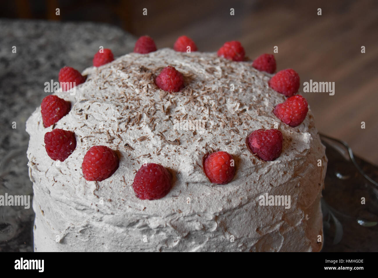 Raspberry cream cake hi-res stock photography and images - Alamy