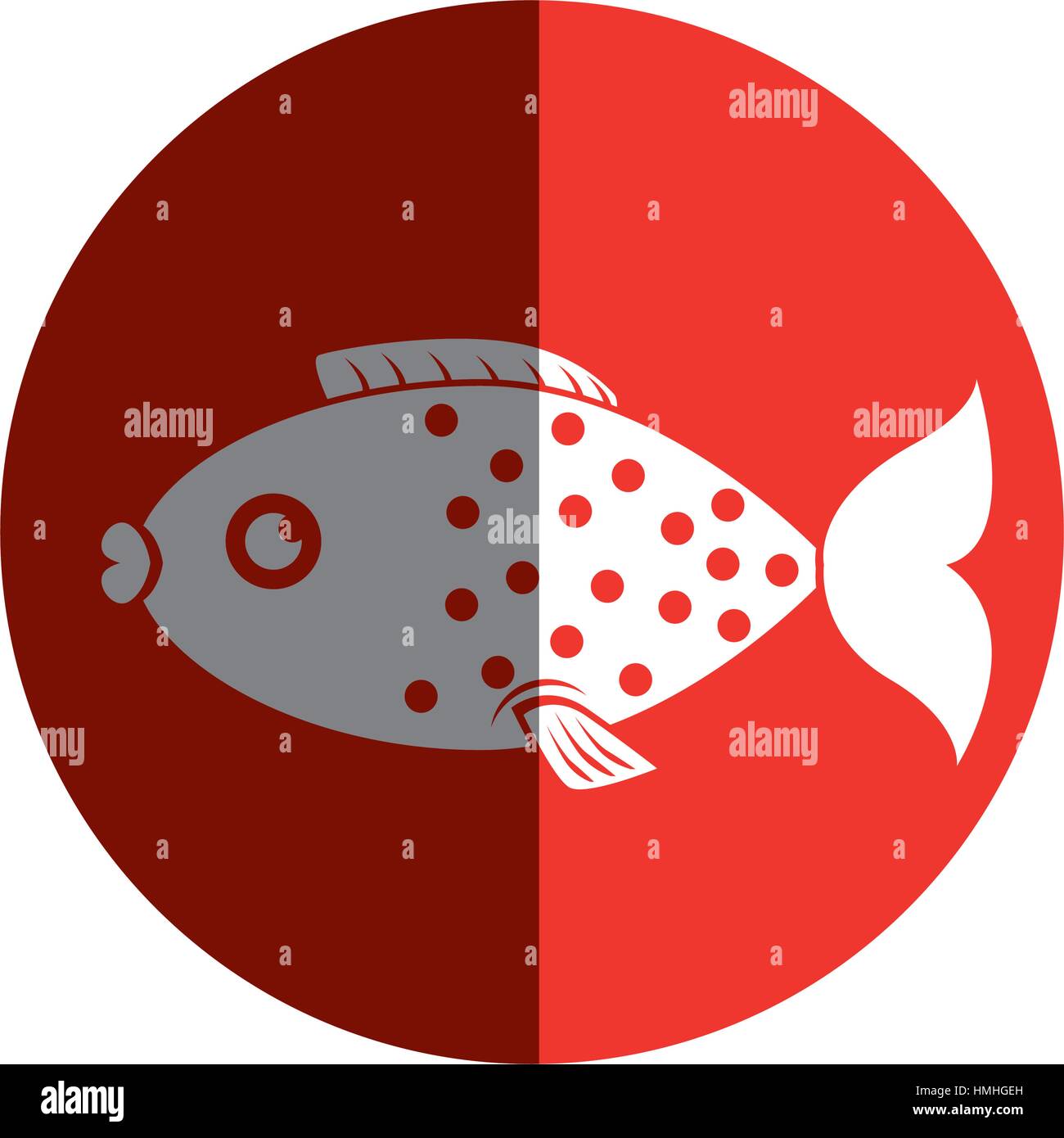sea fish emblem icon vector illustration design Stock Vector Image ...