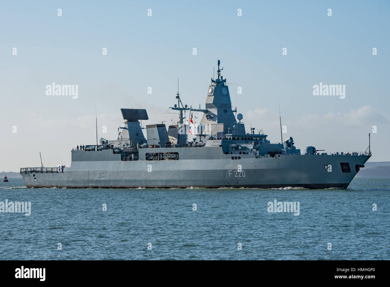 German navy frigate f220 hamburg hi-res stock photography and images ...