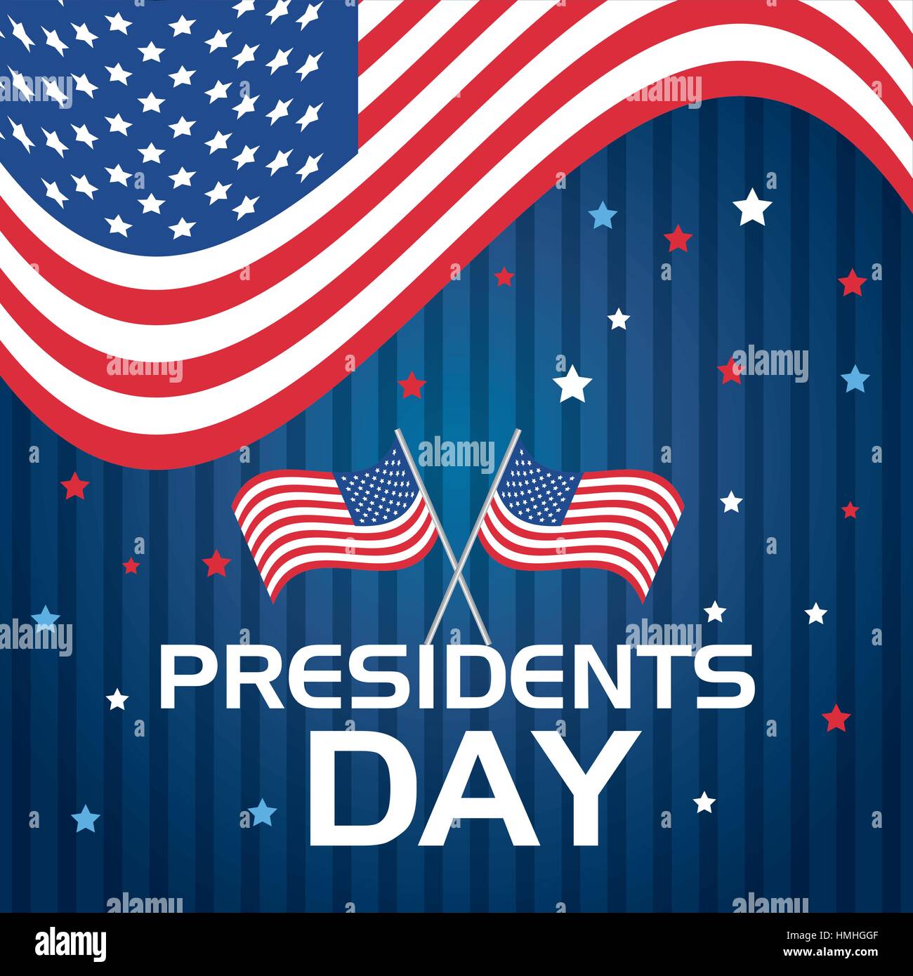 happy presidents day poster vector illustration design Stock Vector ...