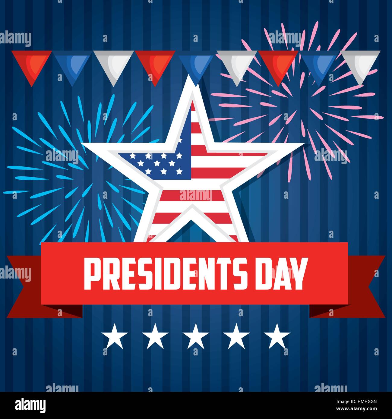 happy presidents day poster vector illustration design Stock Vector ...