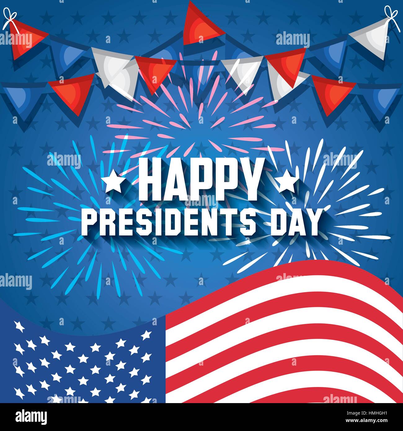 happy presidents day poster vector illustration design Stock Vector ...