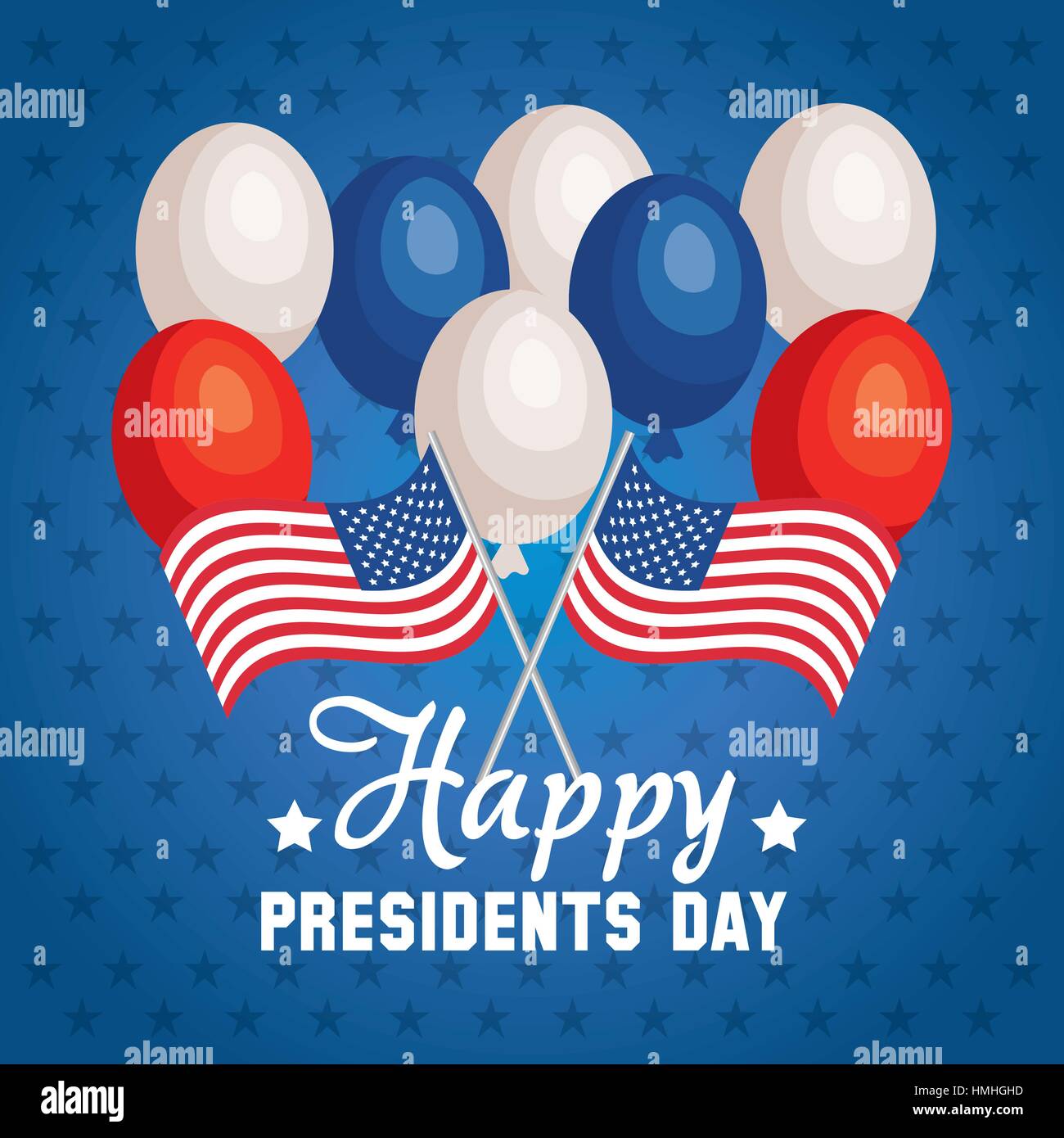 happy presidents day poster vector illustration design Stock Vector ...