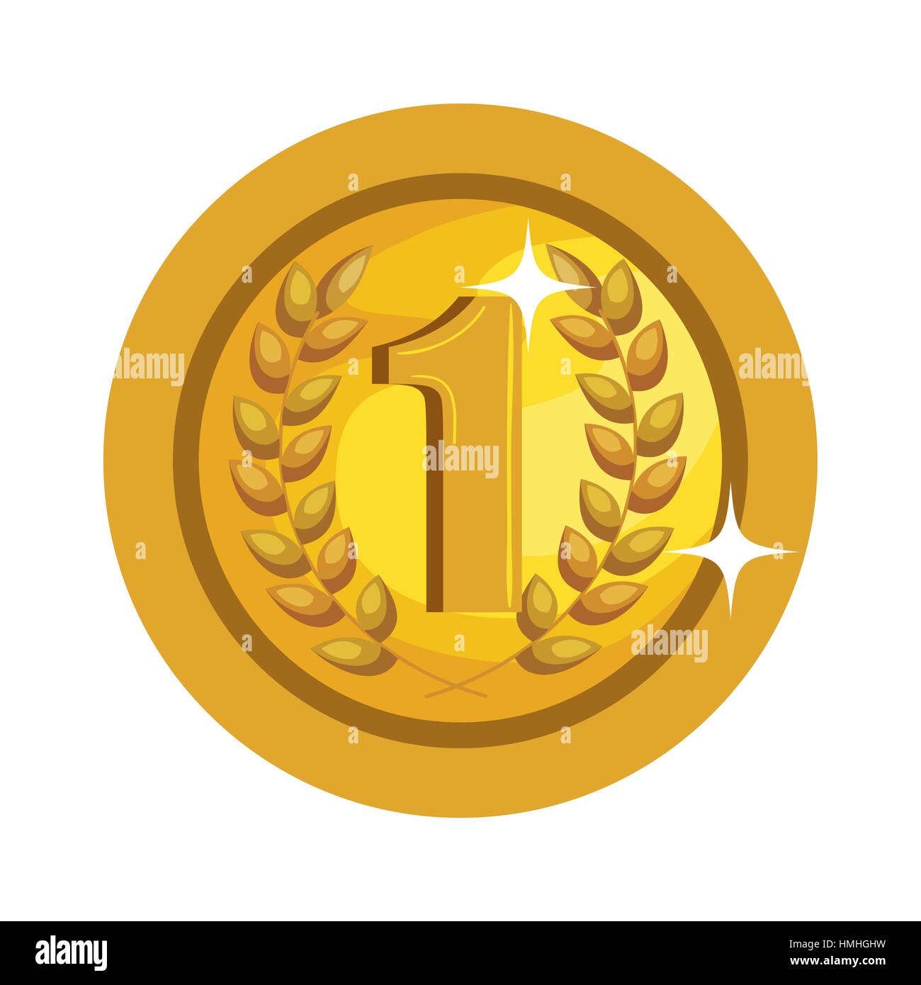 first place winner award vector illustration design Stock Vector Image ...