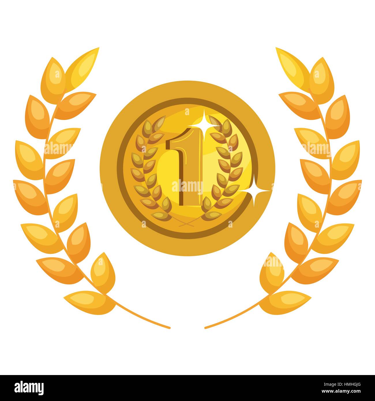 first place winner award vector illustration design Stock Vector Image ...