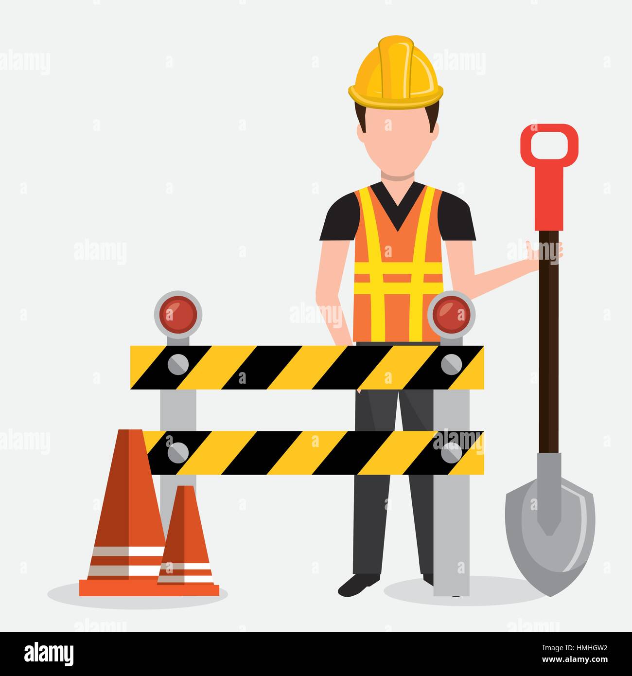 Professional construction on site vector illustration design Stock ...