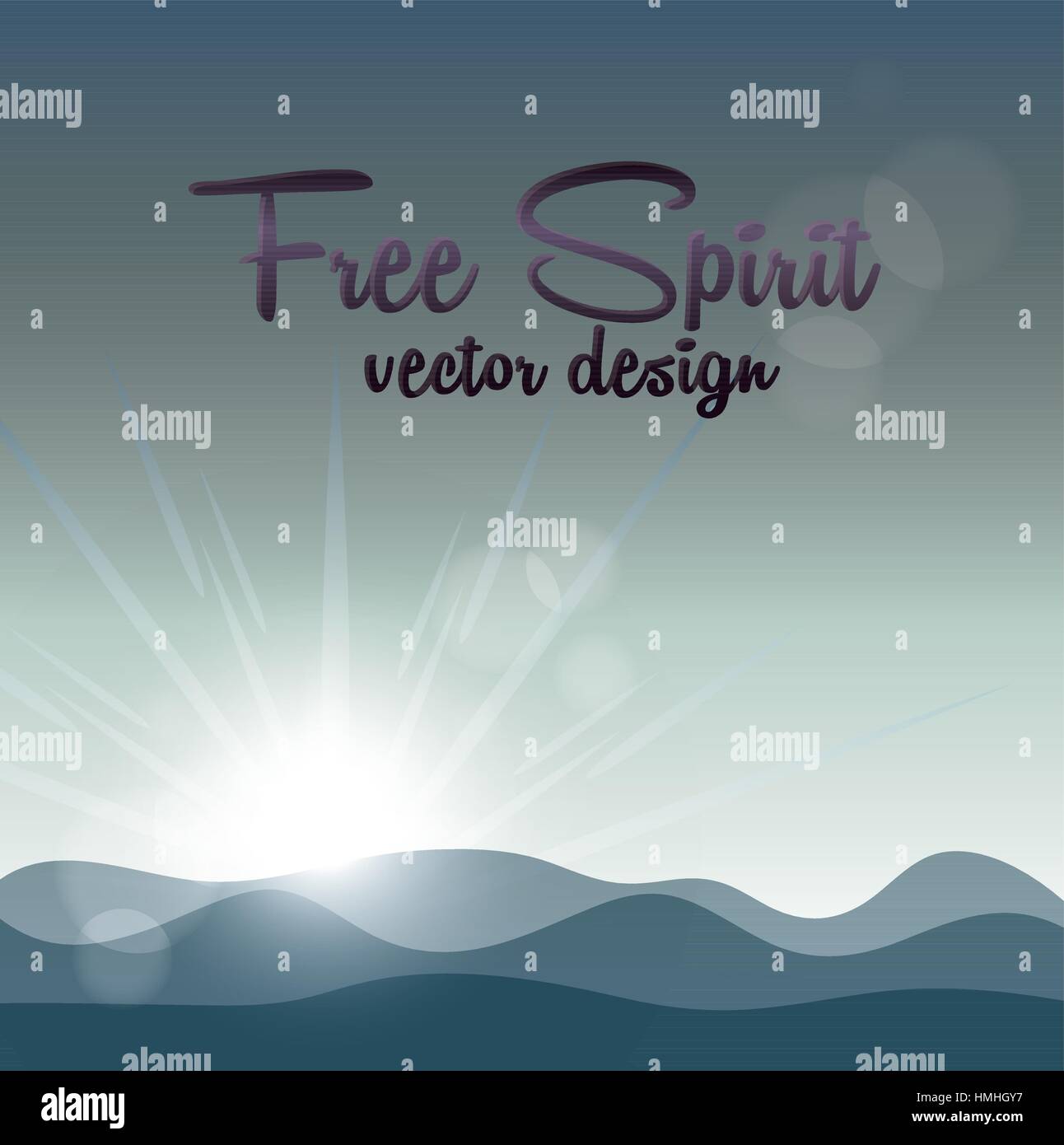 free spirit boho style vector illustration design Stock Vector Image ...