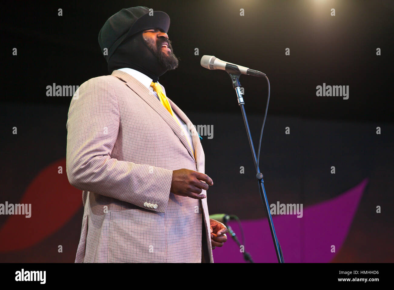 GREGORY PORTER SINGS on the Jimmy Lyons stage during the 59th MONTEREY ...