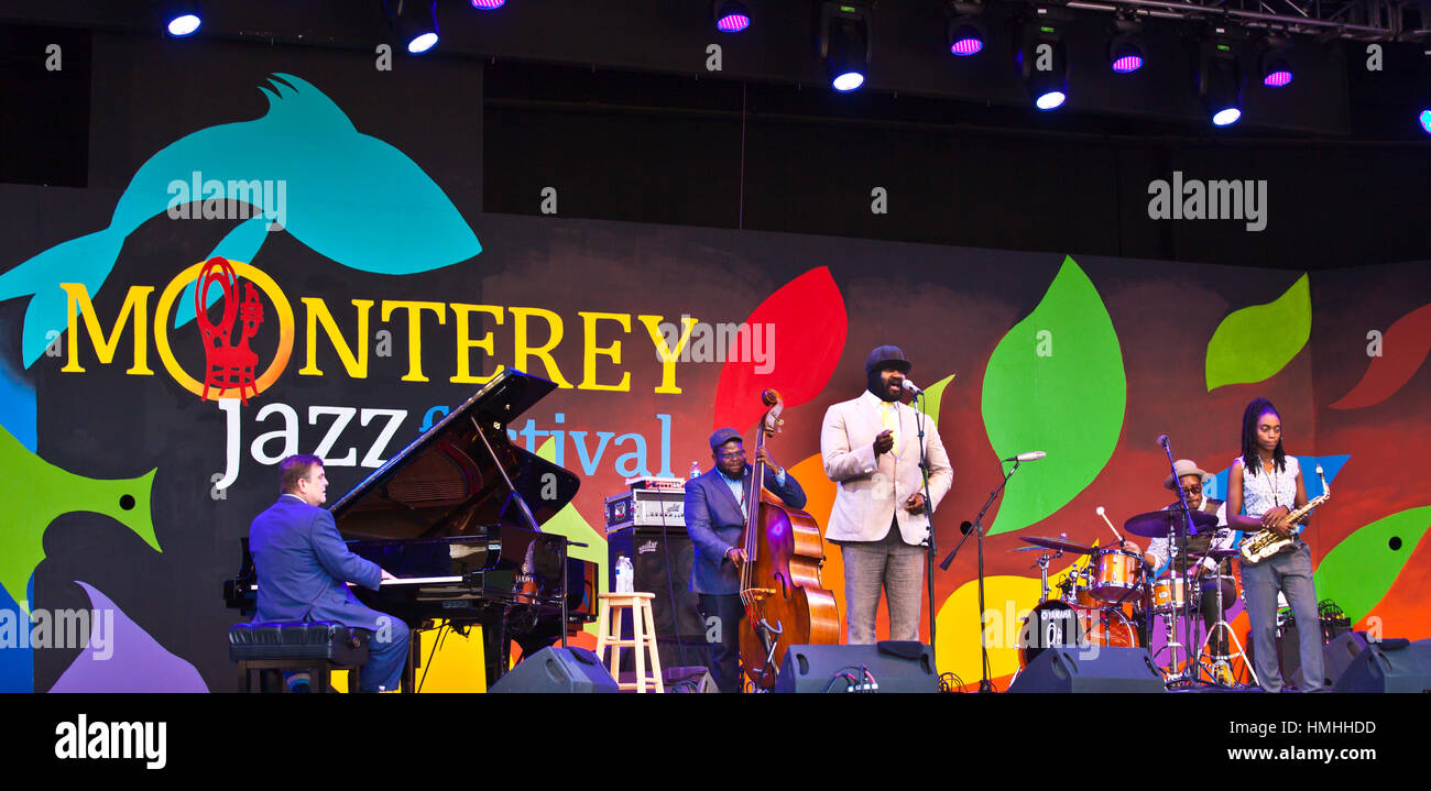 GREGORY PORTER SINGS on the Jimmy Lyons stage during the 59th MONTEREY ...