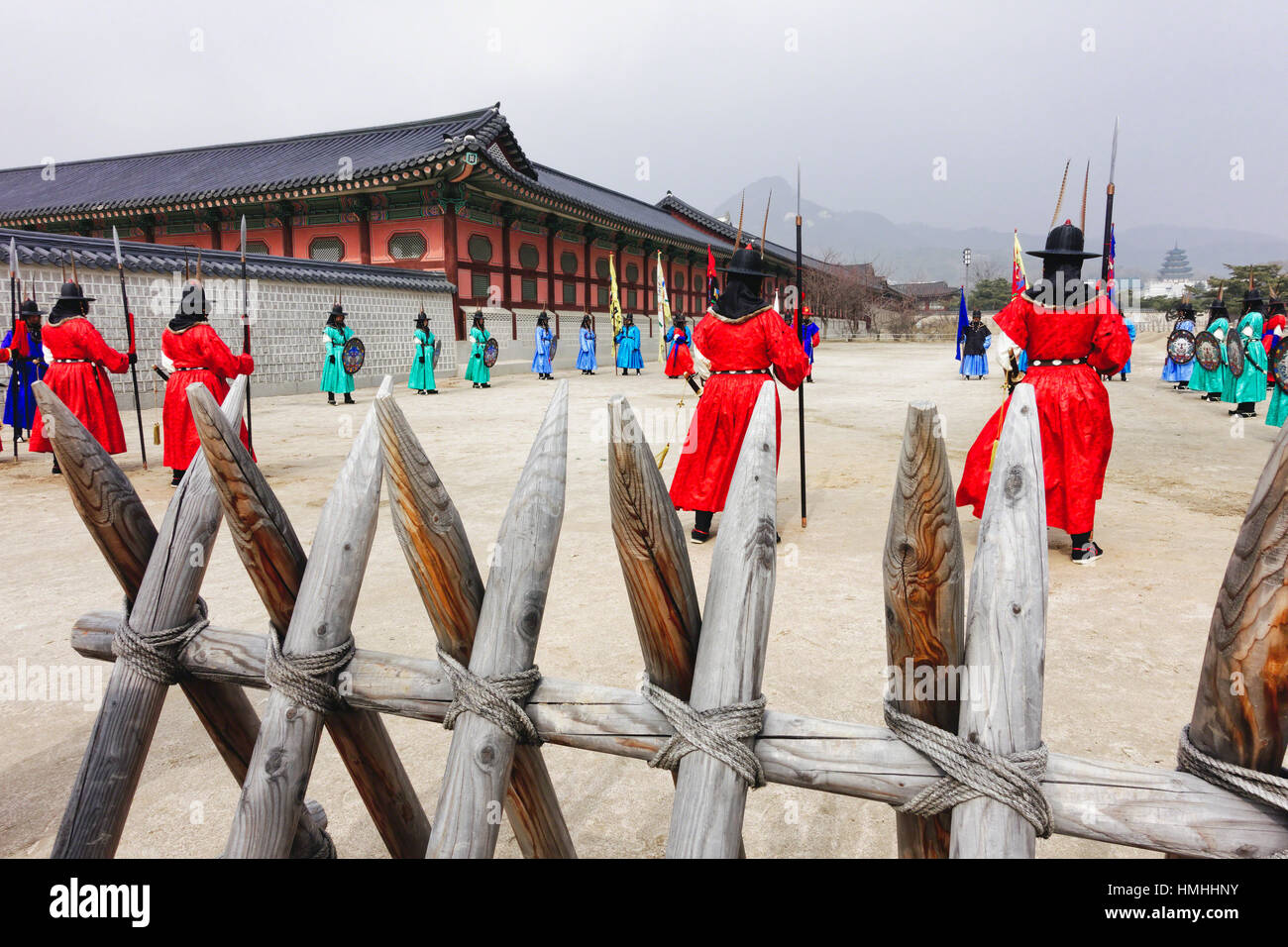 Royal Guard Inspection Ceremony, Gyeongbokgung Palace, Seoul, South ...