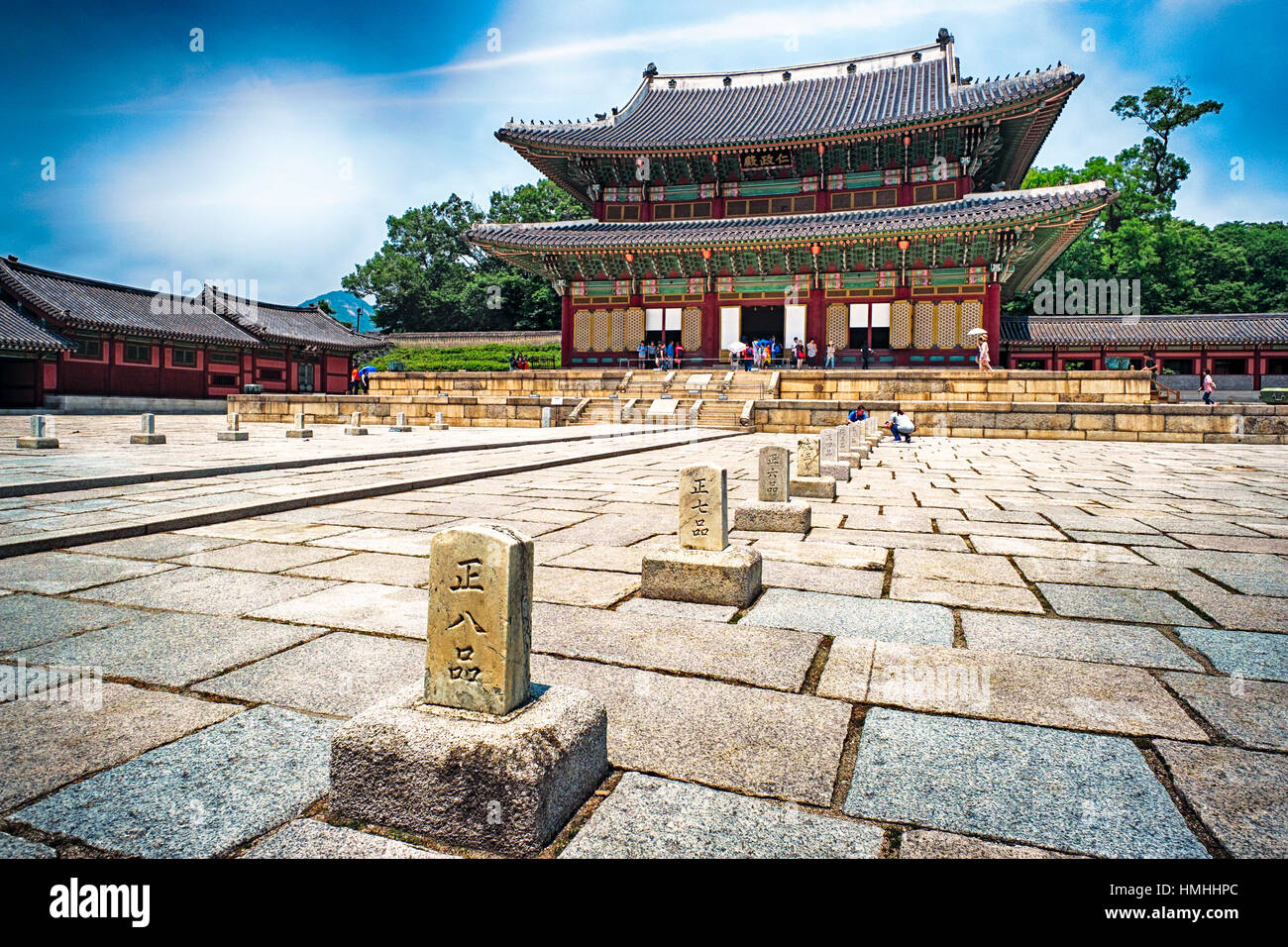 Throne Hall Building in Gyeongbokgung Palace, Seoul, South Korea Stock ...