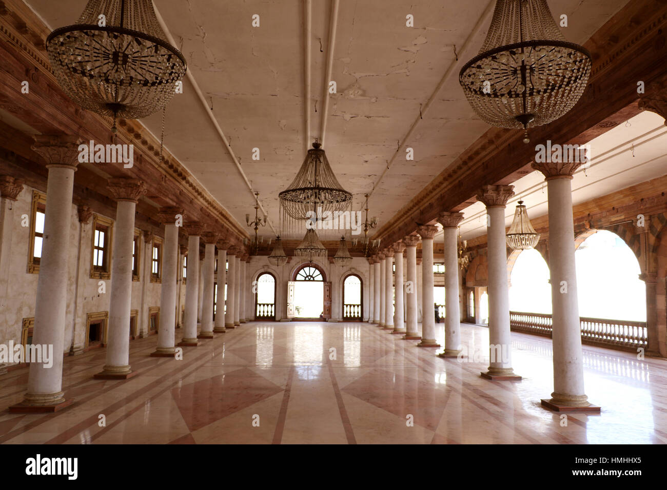 Darbar Hall of Historic Royal Palace Rajwada of Indore Stock Photo - Alamy
