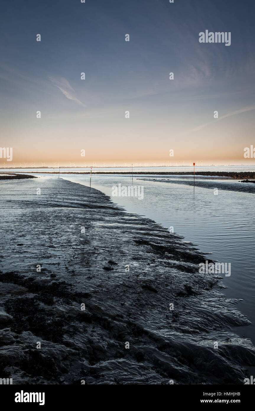 a river near the Dutch town Delfszijl Stock Photo - Alamy