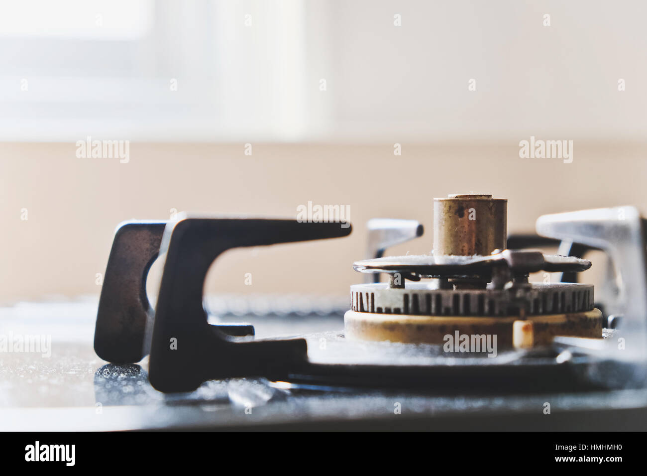 Gas stove background Stock Photo - Alamy