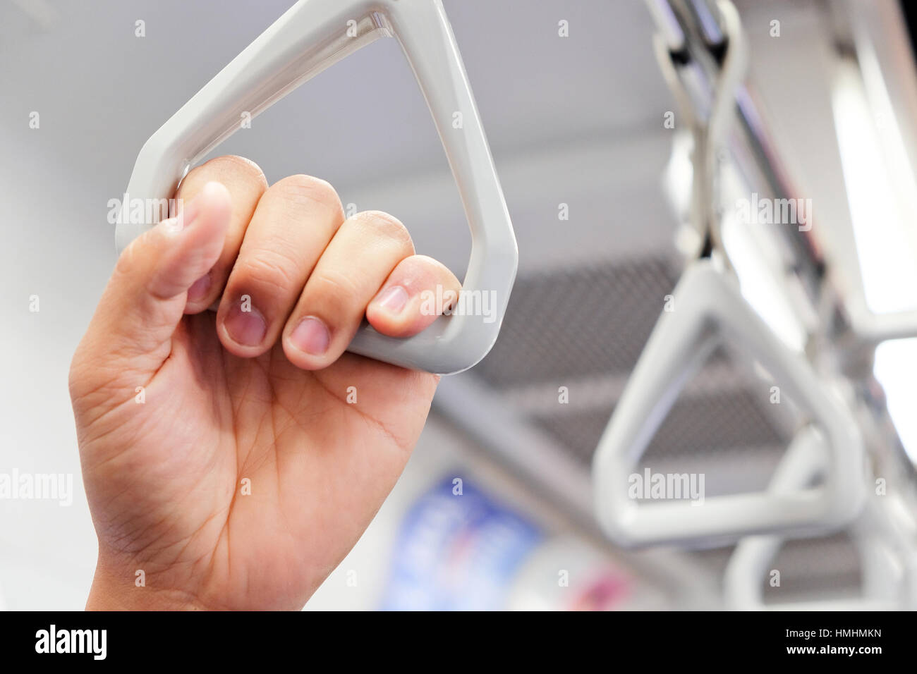 Hand gripping railing hi-res stock photography and images - Alamy