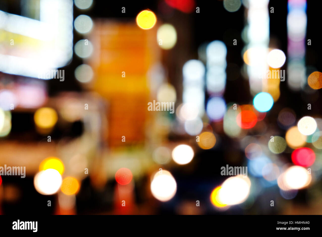 Out of focus lights in tokyo street at night Stock Photo - Alamy
