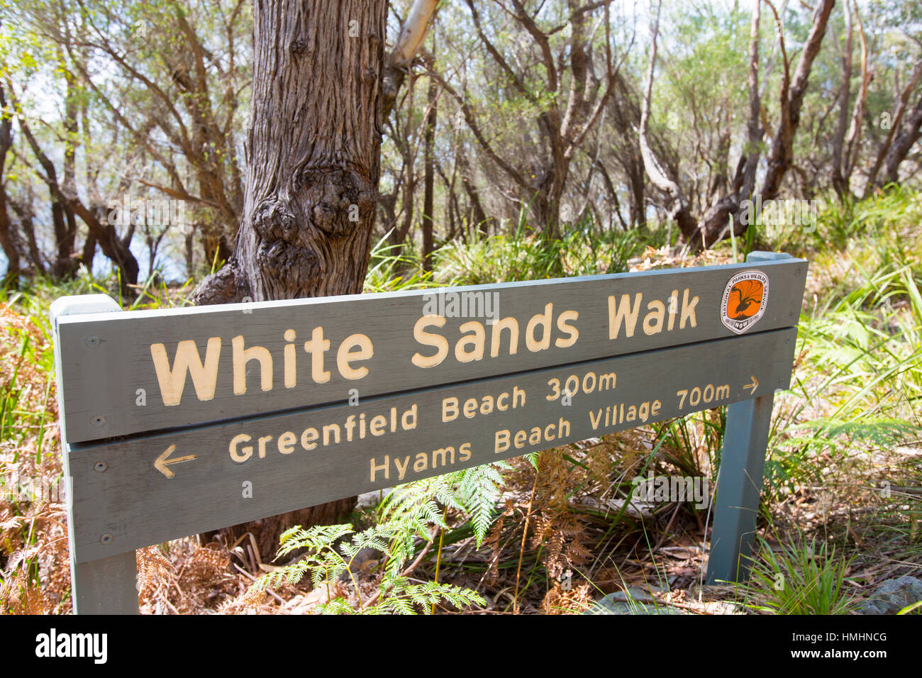 White Sands Walk between Hyams Beach and Greenfield Beach on the south ...