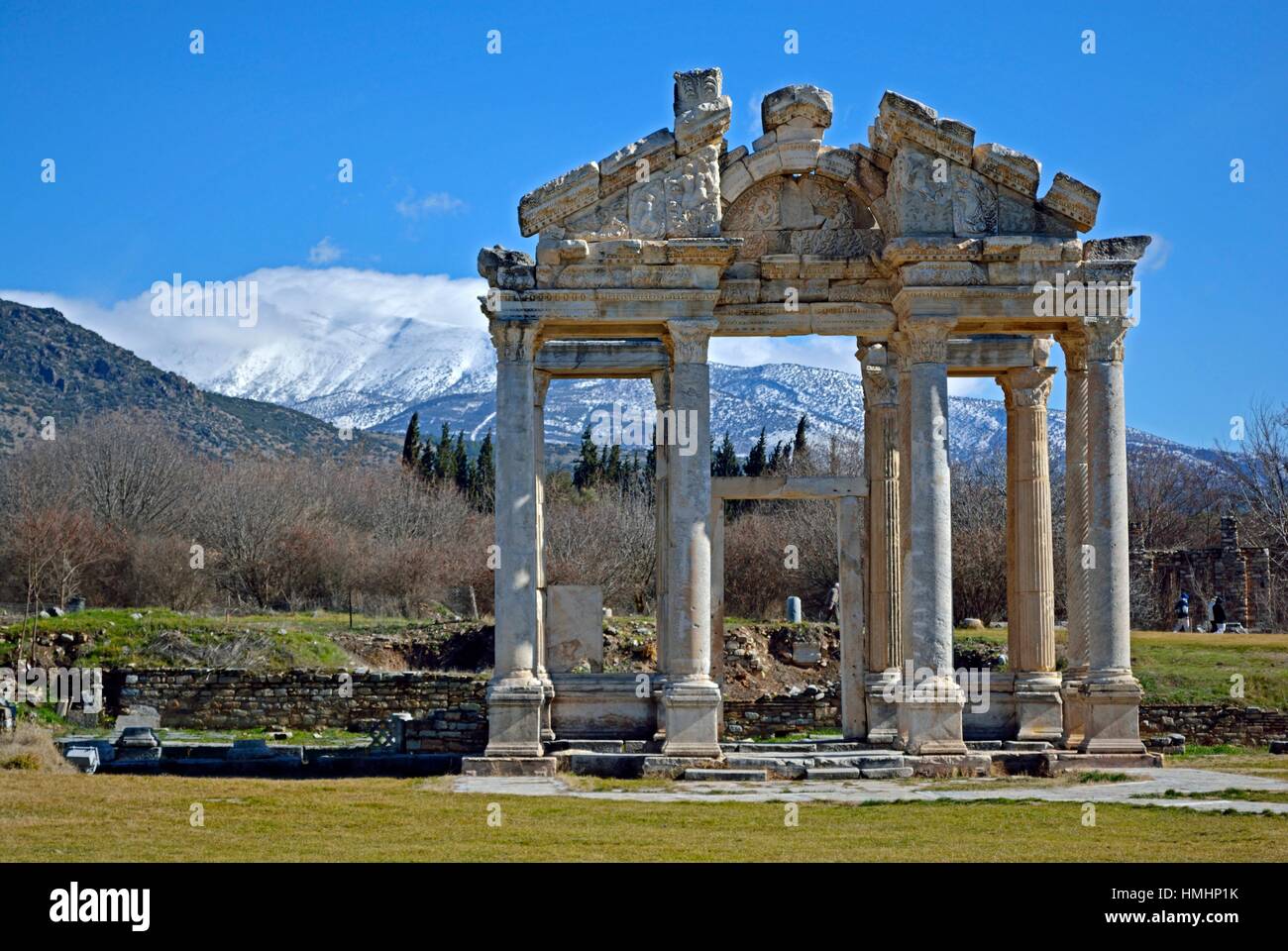 Museum of Aphrodisias. Tetrapylon Stock Photo - Alamy