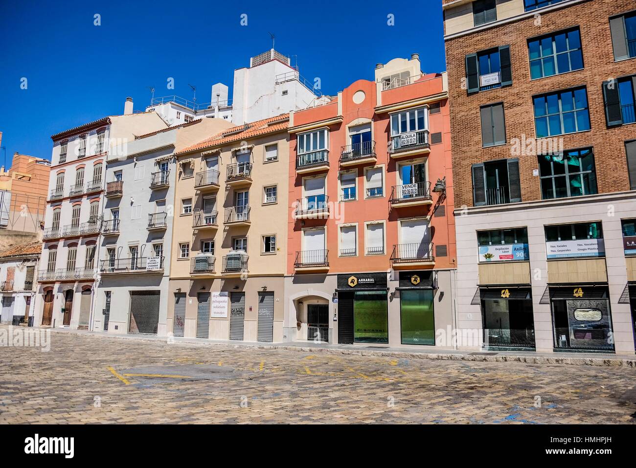 Buildings in Soho Malaga, Spain, Europe Stock Photo - Alamy