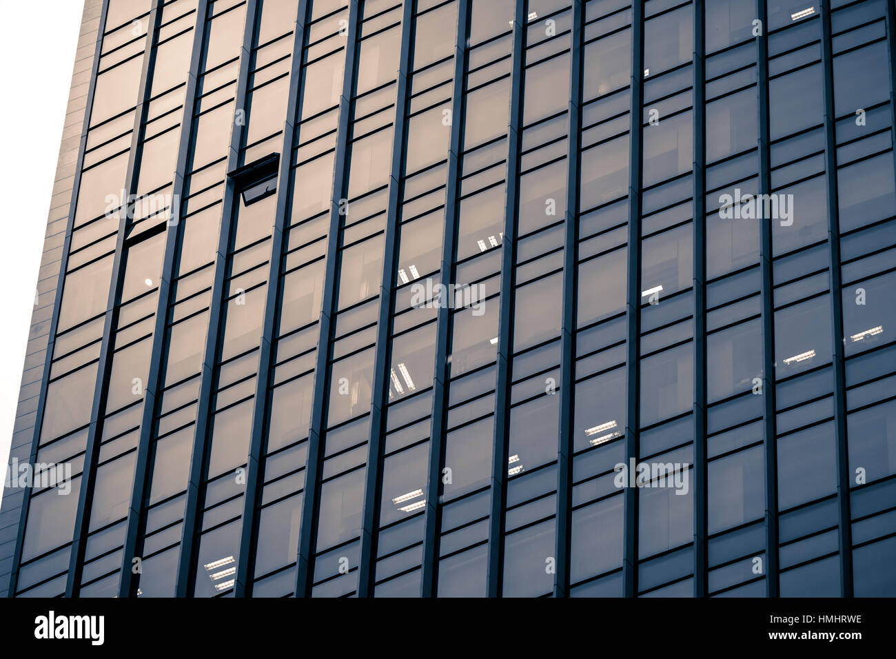 Windows of commercial building in Hong Kong Stock Photo - Alamy
