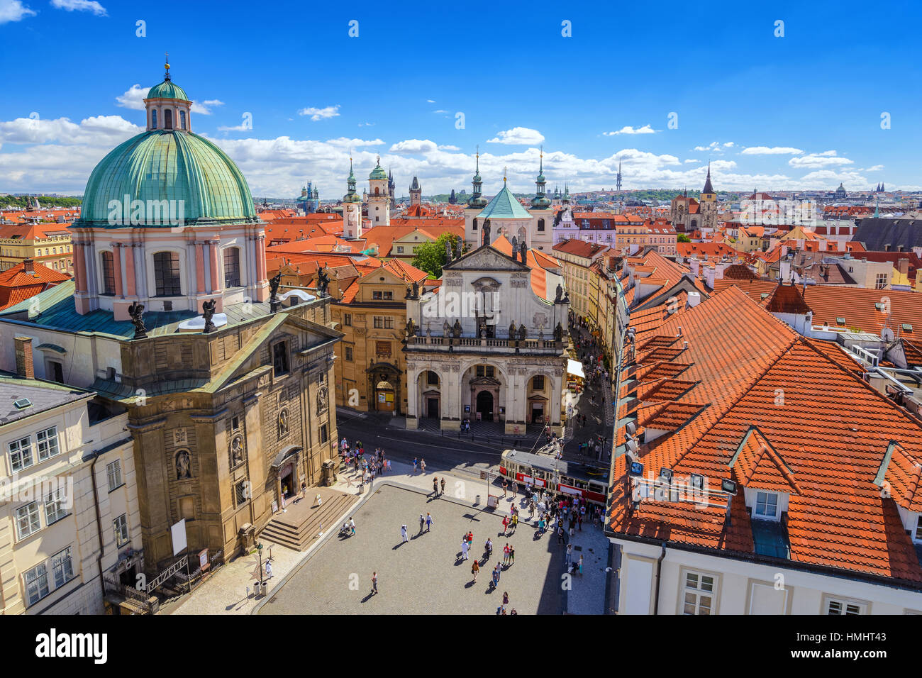 Prague city skyline, Prague, Czech Republic Stock Photo - Alamy