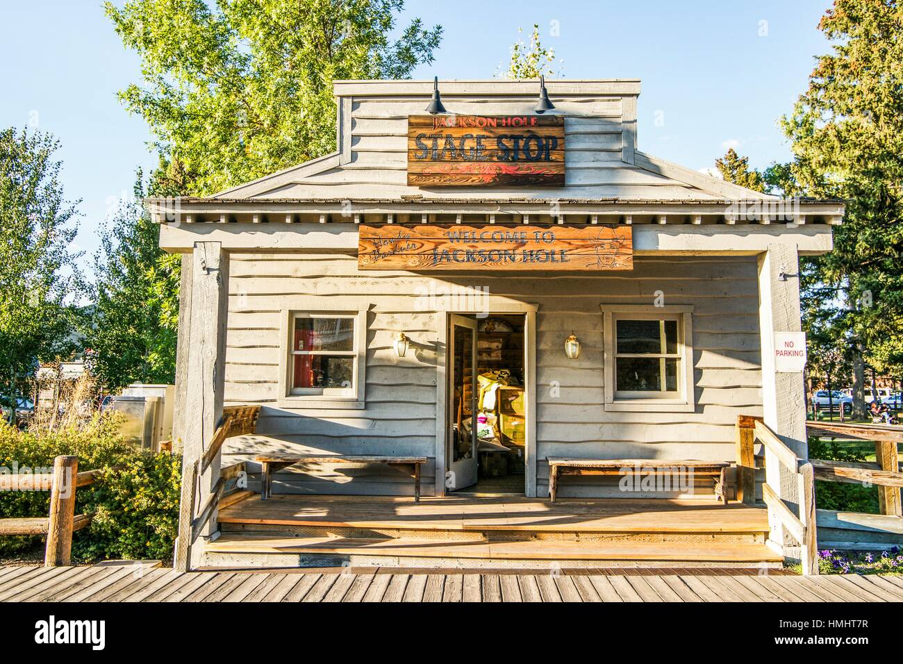 Stage Stop Building, Jackson, Wyoming, United States of America Stock ...