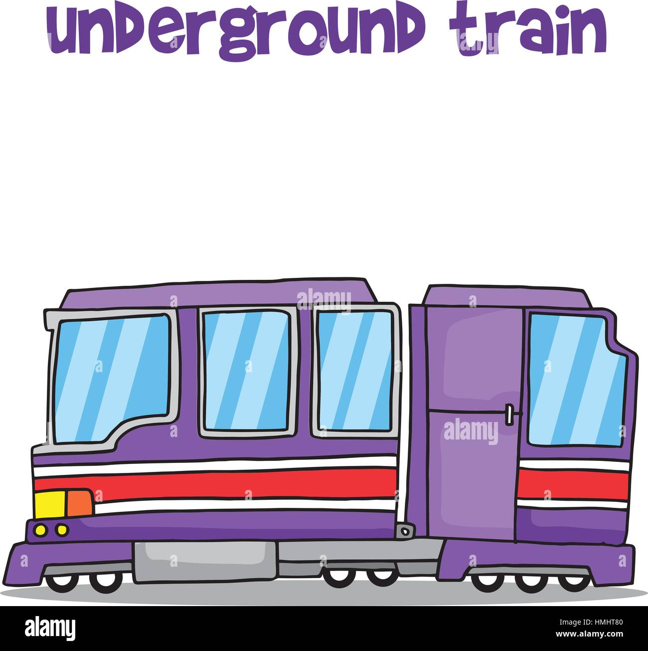 Vector art of underground train transport Stock Vector Image & Art - Alamy
