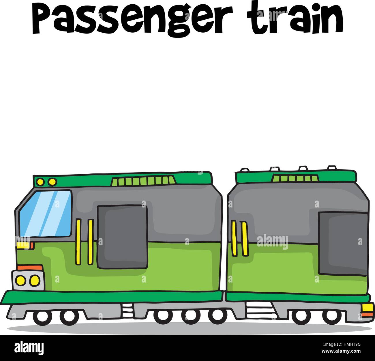 Transport of passenger train vector art Stock Vector Image & Art - Alamy