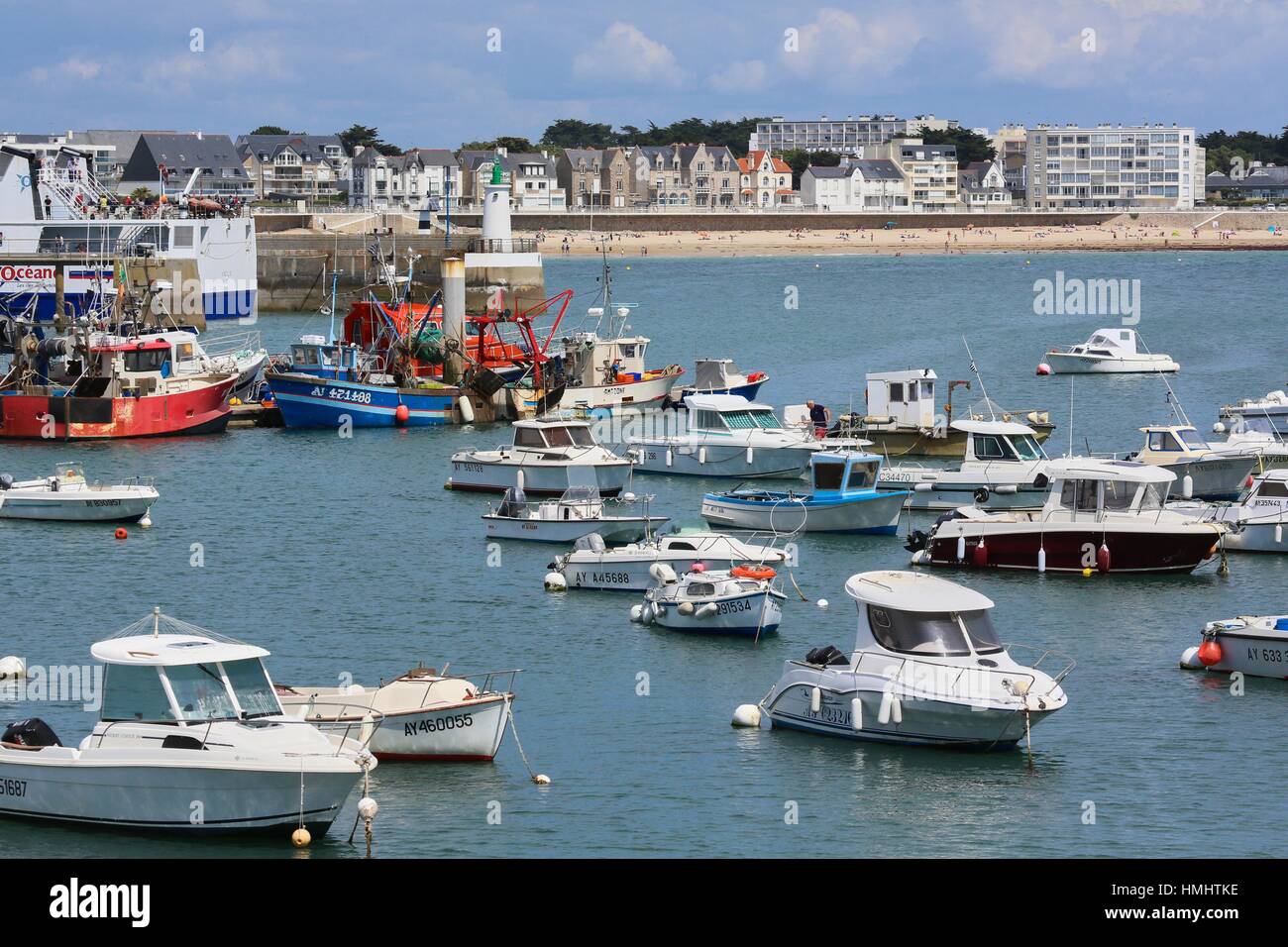 Port Haliguen Quiberon Cote De Stock Photos & Port Haliguen Quiberon ...