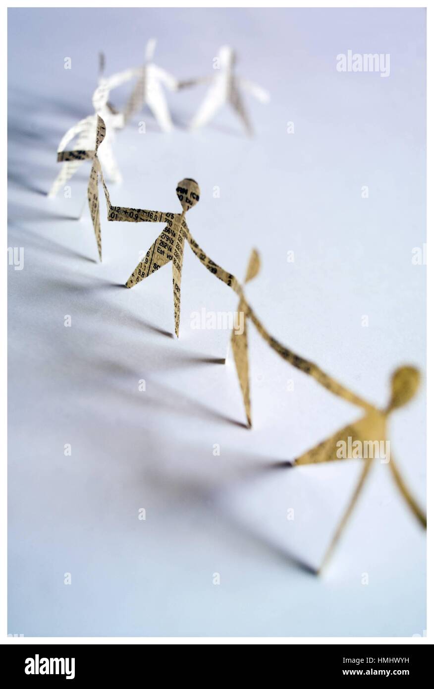Cut out figures paper hi-res stock photography and images - Alamy