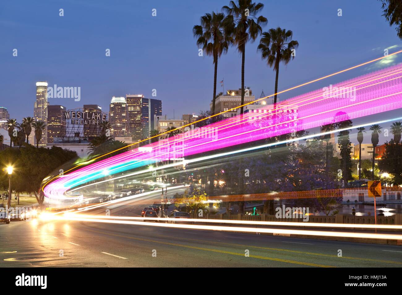 Los angeles architecture blurred hi-res stock photography and images ...