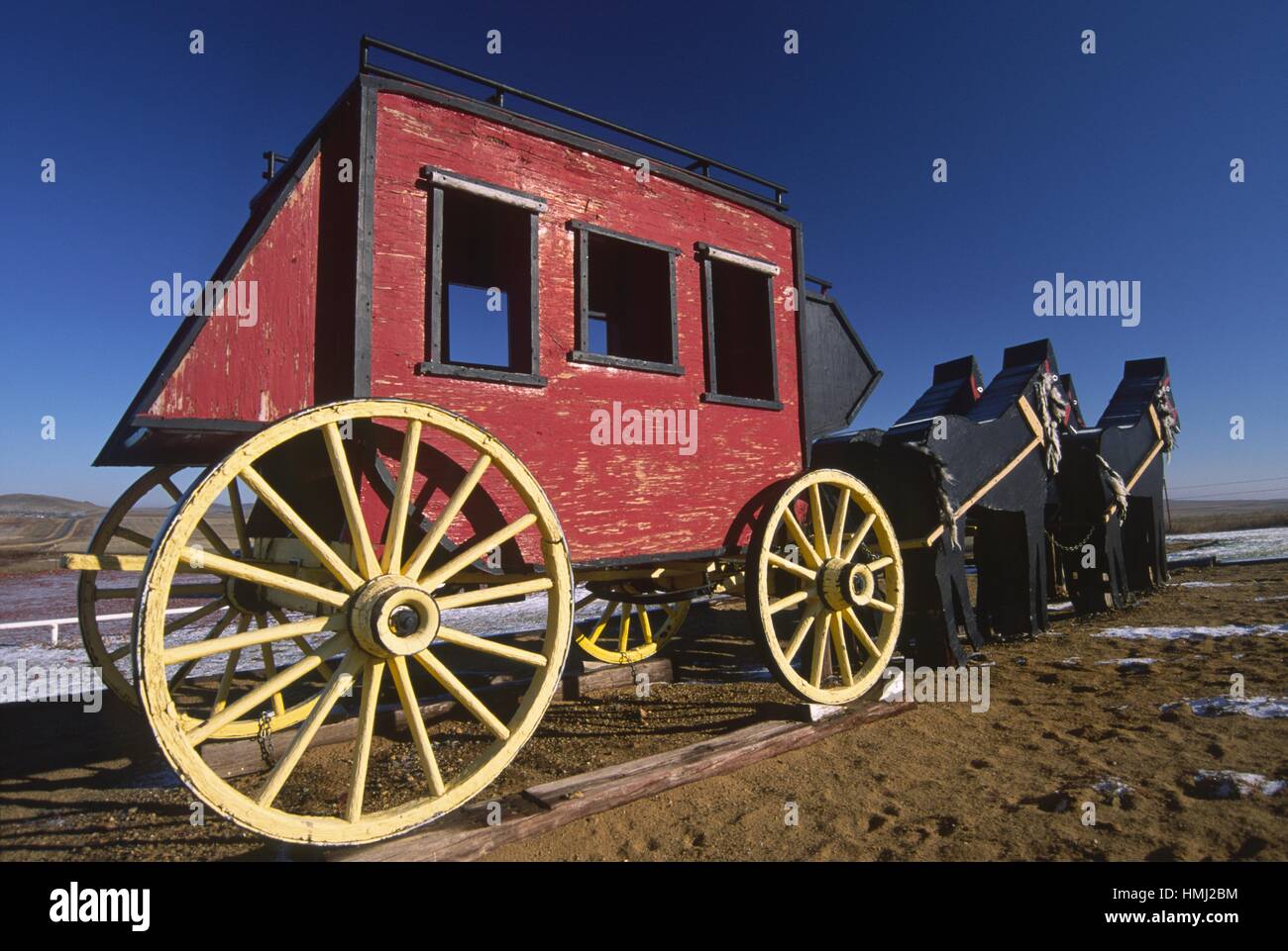 North dakota prairie wagon hi-res stock photography and images - Alamy
