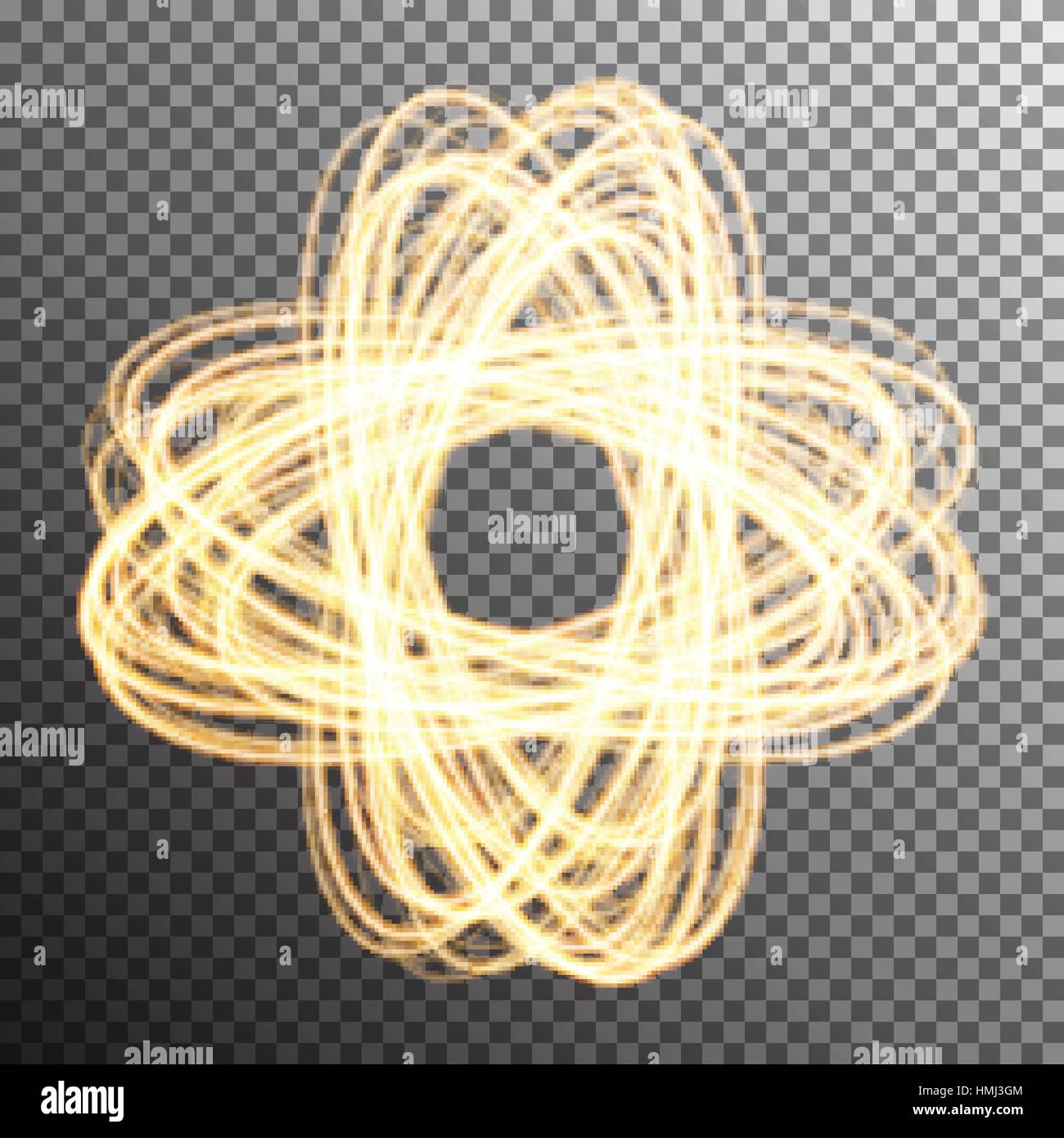 Special light fire effect. Vector illustration transparent Stock Vector ...