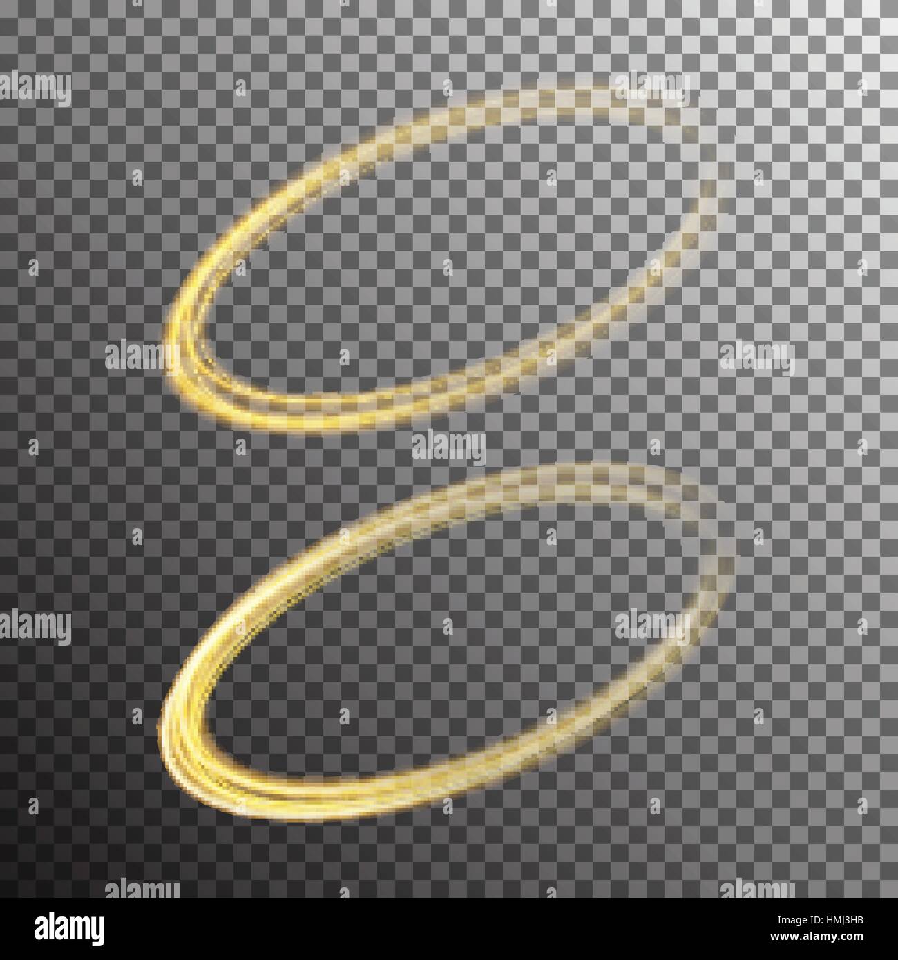 Special light fire effect. Vector illustration transparent Stock Vector ...