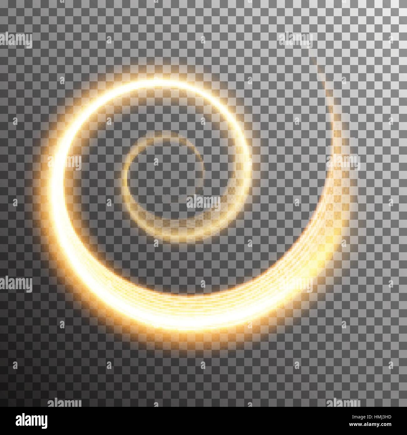Special light fire effect. Vector illustration transparent Stock Vector ...