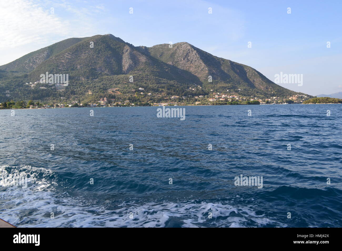 View at Nidri settlement on Lefkada Lefkas island, Greece ...