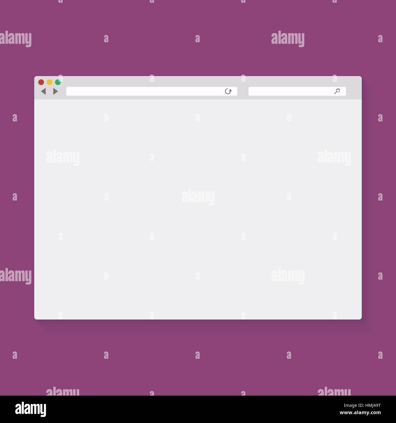 Vector illustration of the browser window. Stock vector Stock Vector ...