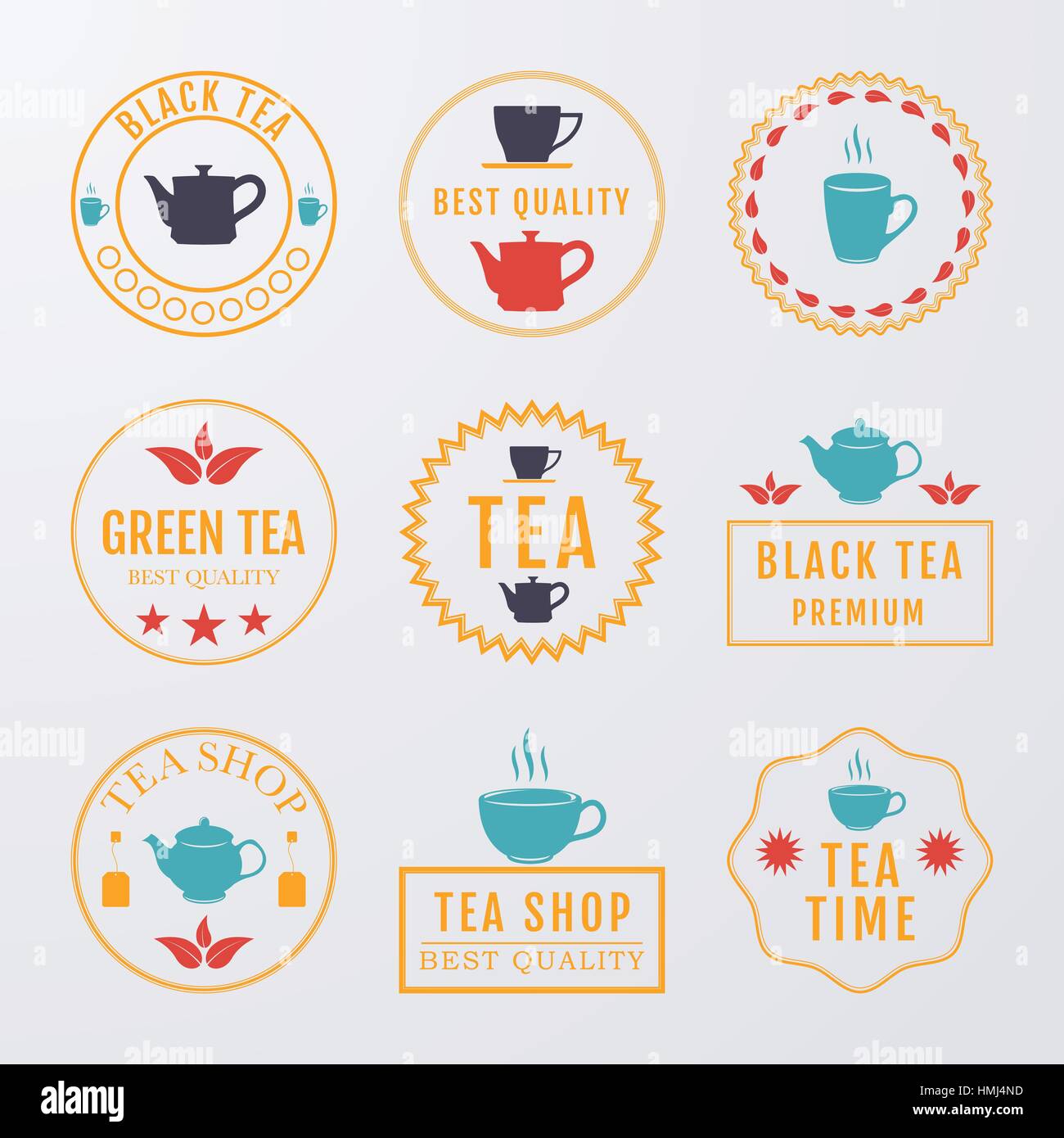 Painting tea party Stock Vector Images - Alamy